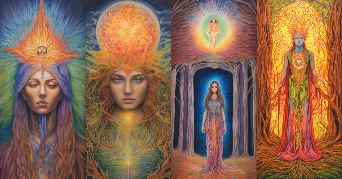 Lexica - Colored pencil drawing of spiritual art of an obsessive spirit ...