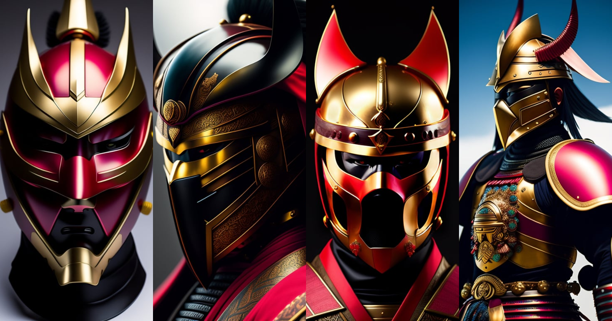 Lexica - Samurai armour mask anime japan