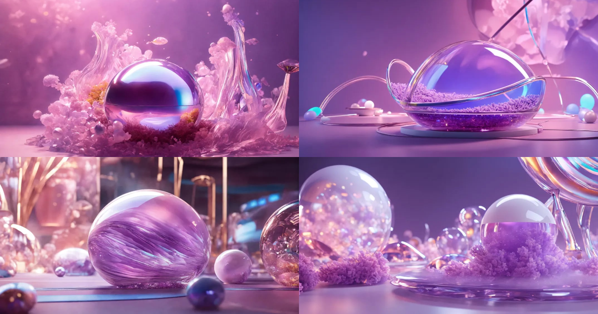 Lexica - Futuristic products scene in the style of multiple exposure, vray tracing,transparency ...