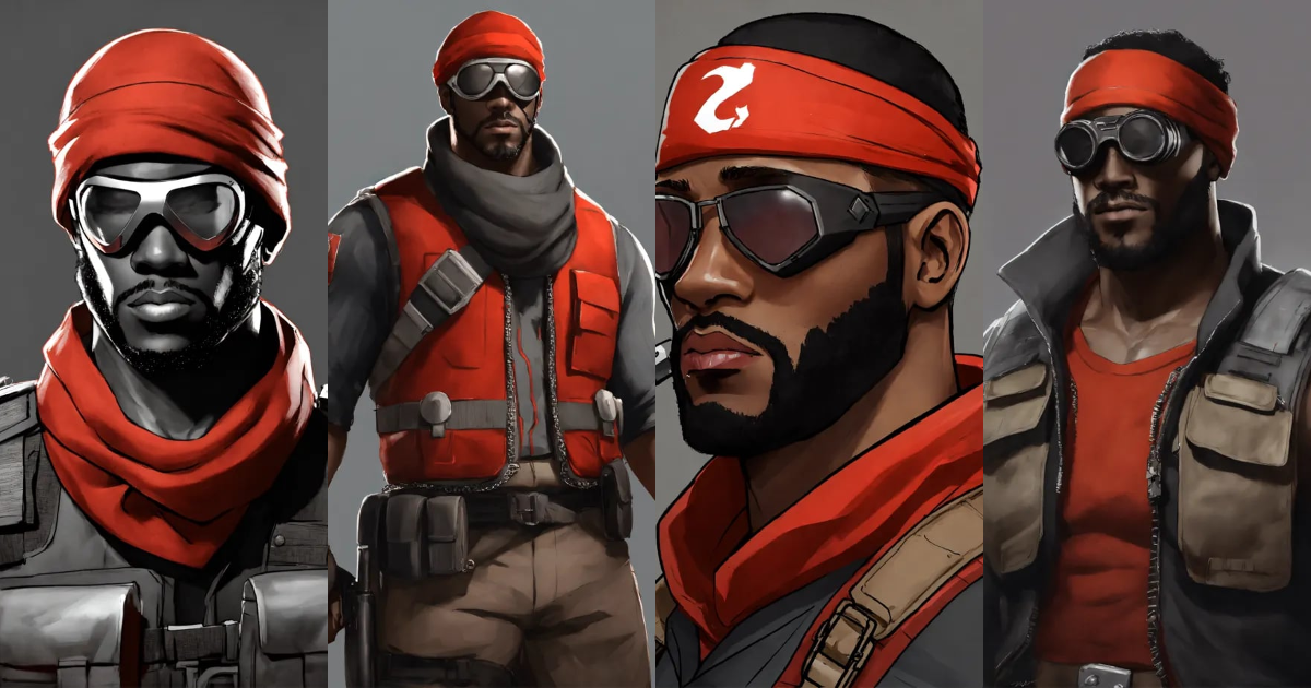 Lexica - The Demoman from Team Fortress 2 wearing a black armored vest ...