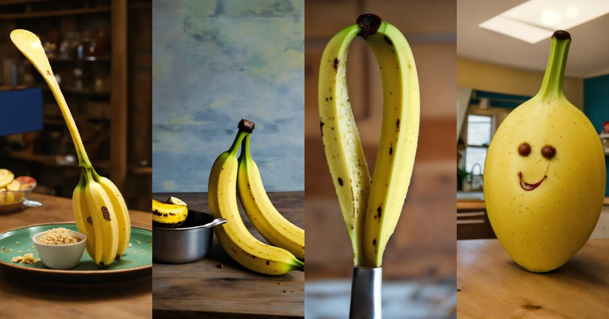 Lexica - Comically large spoon with a banana for size reference