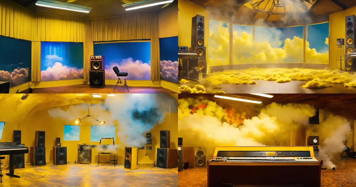 Lexica - Smoke and Clouds throughout the INSIDE the studio. Fantasy ...
