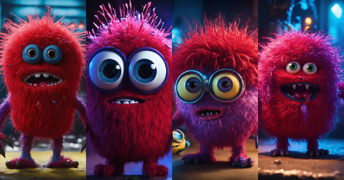 Lexica - CGI! scary red germ monster character. Highly detailed. Scary ...