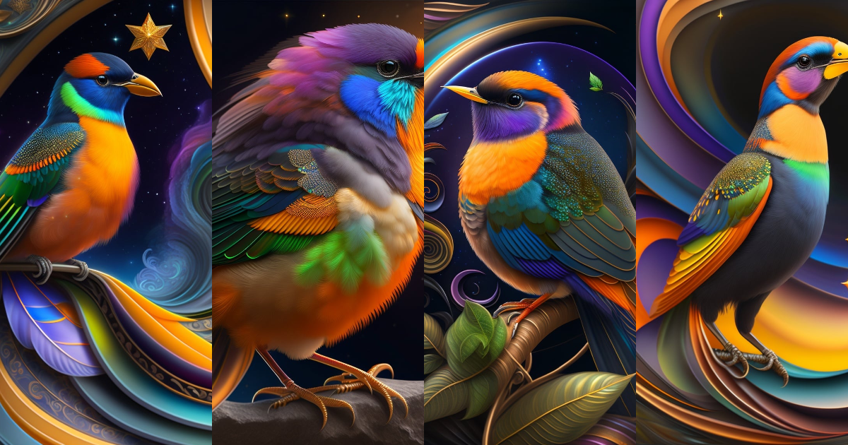 Lexica - Exotic bird, painting, highly detailed, ornate, intricate ...