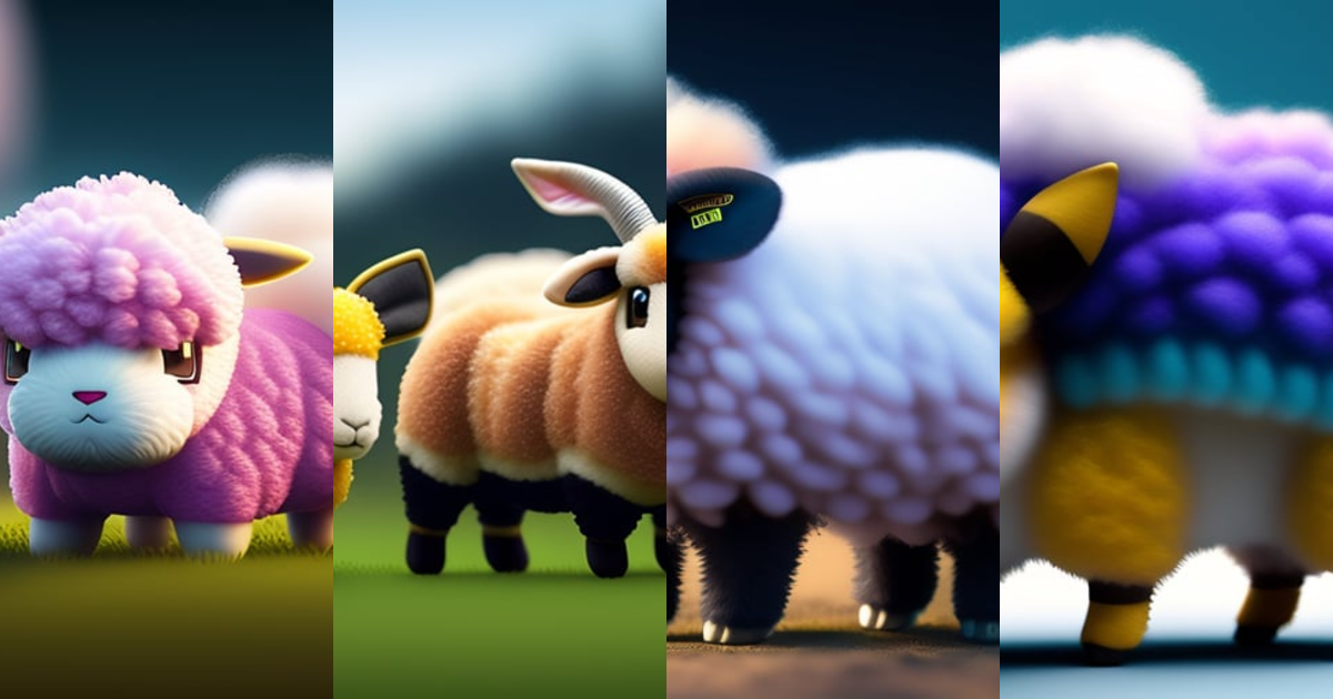 Lexica - An electric-type pokemon that resembles a sheep