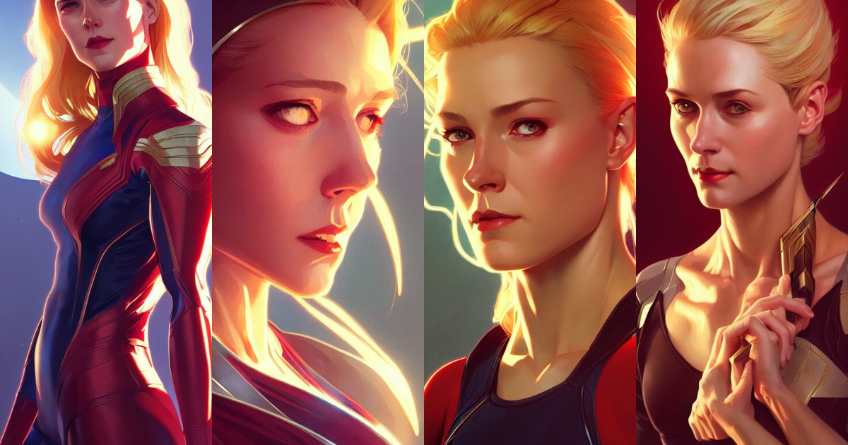 Lexica - A portrait of carol danvers, fantasy, sharp focus, intricate ...