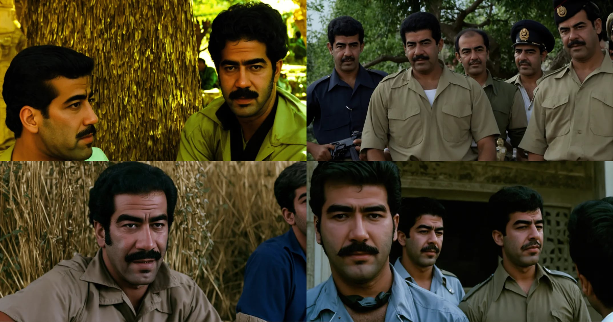 Lexica - Young Saddam Hussein hanging out with his friends