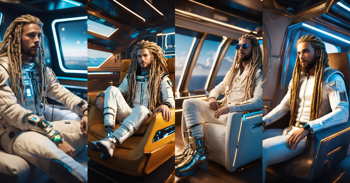 Lexica - Scruffy white guy with long blonde dreadlocks wearing ...