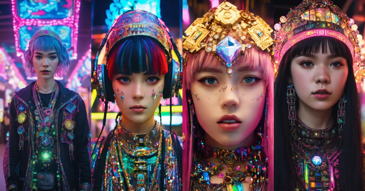 Lexica - I’m Photorealistic portrait of A diamond metal occult ...