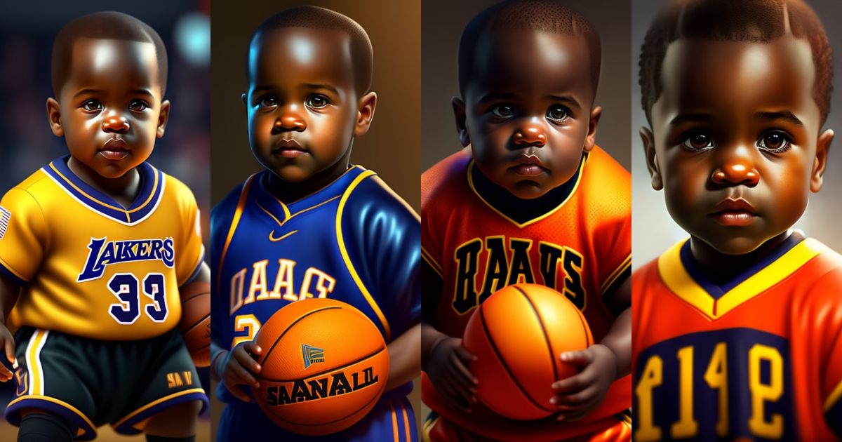 Lexica - Baby Shaquille O’Neal, render, rembrandt, cgsociety ...