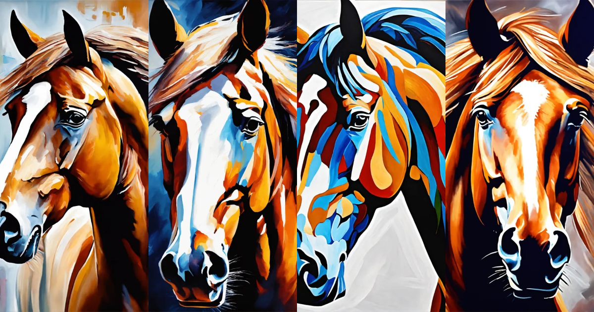 Lexica - Super detailed high quality oil painting of a horse head in ...