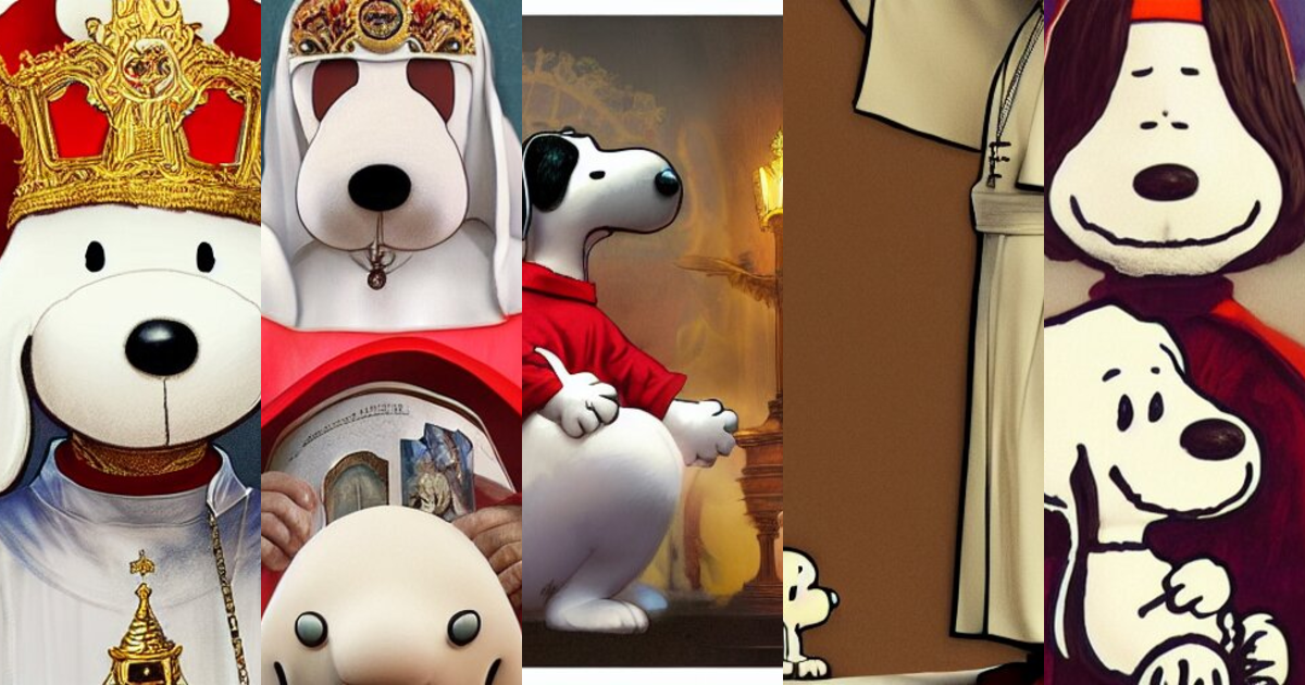 Lexica - A picture of Snoopy dressed as the Pope, 4k, concept art ...
