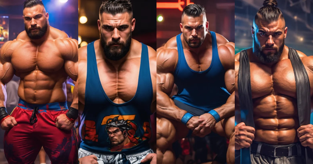 Lexica - 30-year-old man with big muscles, big bodybuilder, body like a ...