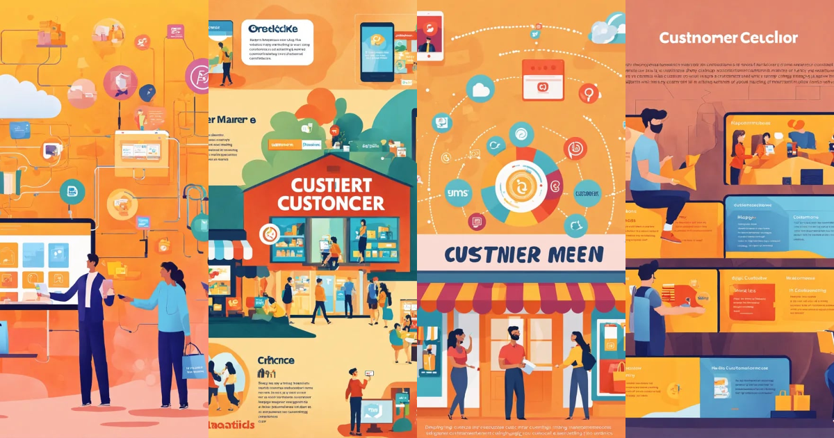 Lexica - Design an image illustrating the concept of customer-centric ...