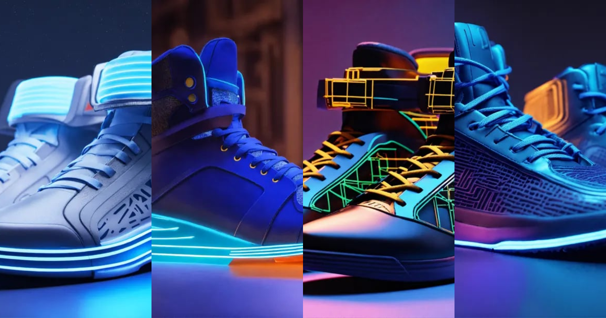 Lexica - TRON style, 3d printed shoes, 3d model, hd, sneakers, high-top ...