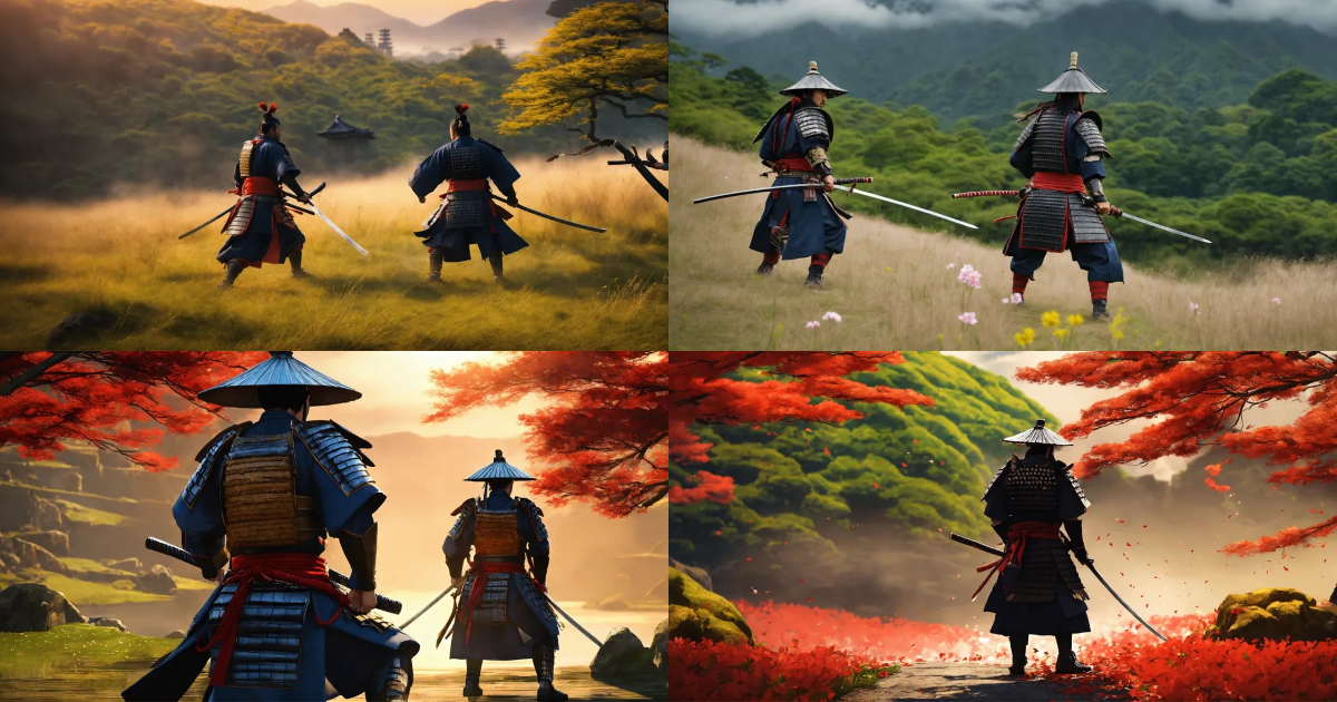 Lexica - High quality, 8K Ultra HD, hyper-sirealistic of Japanese samurai. The relationship ...
