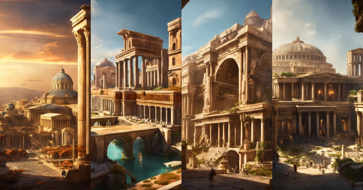 Lexica - Futuristic roman city