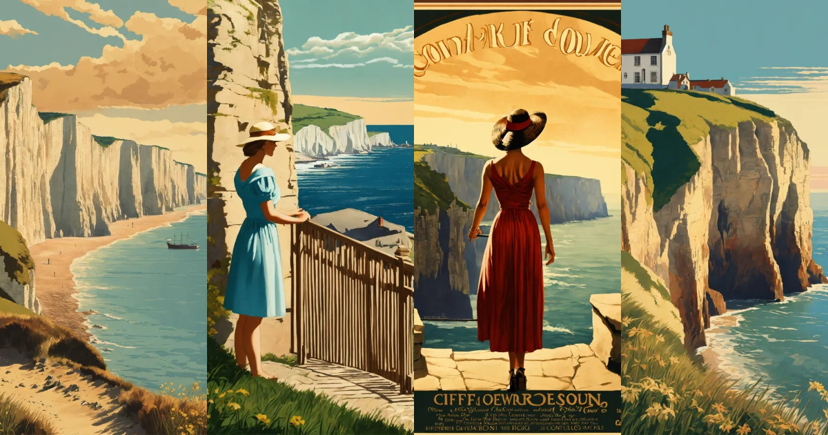 Lexica - Create a captivating background, Cliffs of Dover in the ...