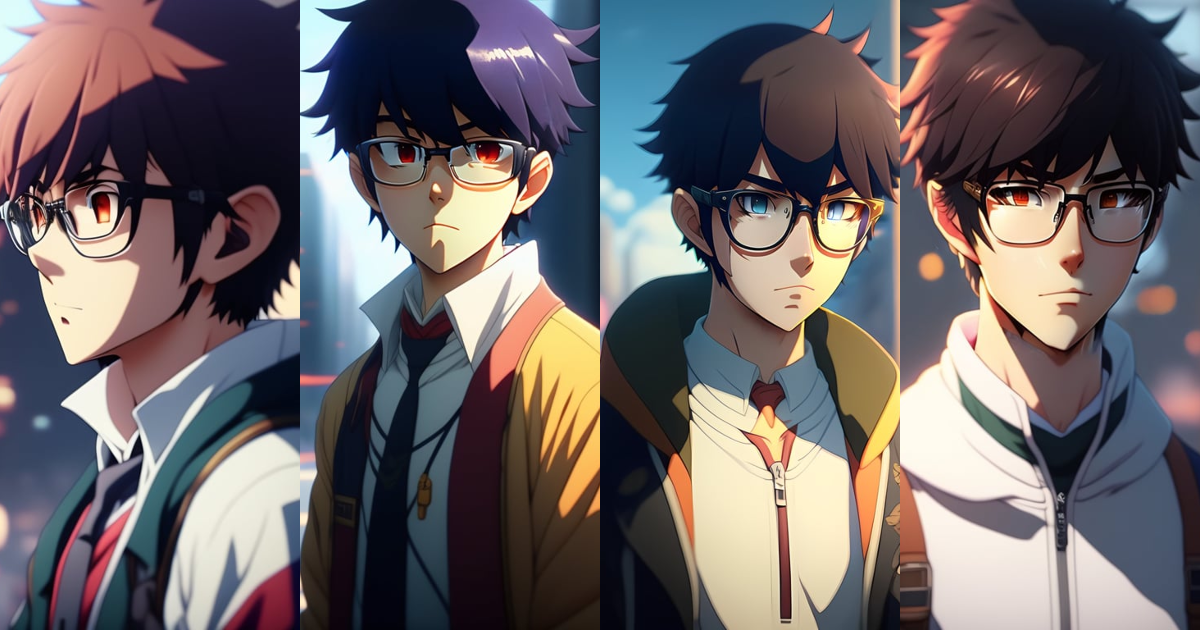 Lexica - A nerdy anime boy angry, by makoto shinkai and ghibli studio ...