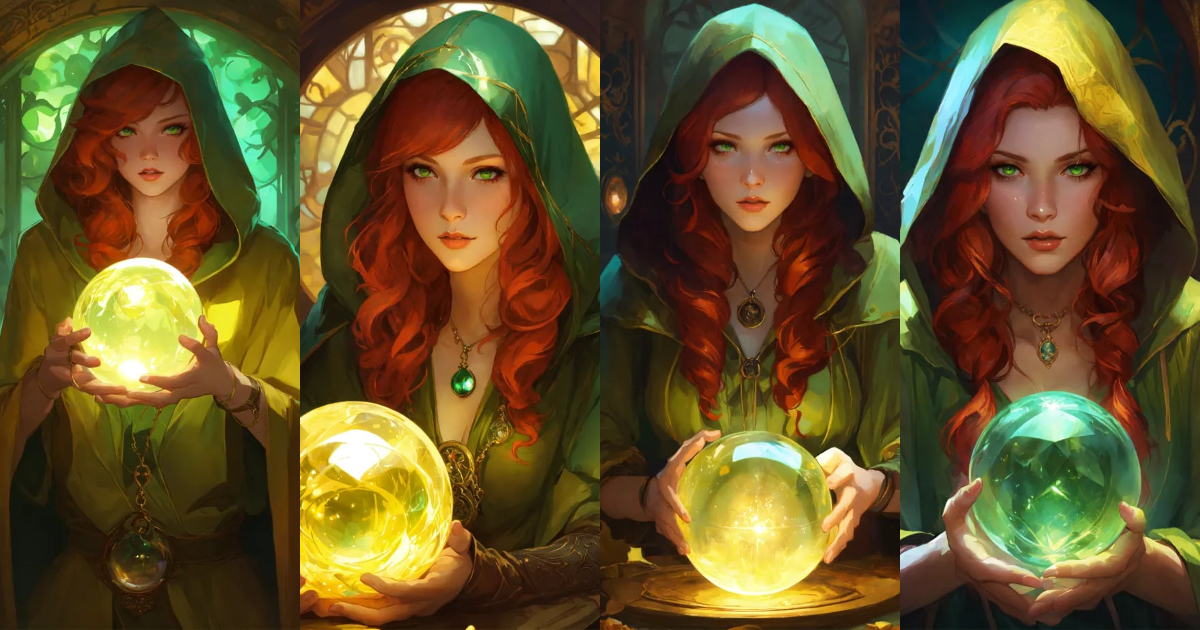 Lexica - Hooded old, aged witch future seer witch divination room ...