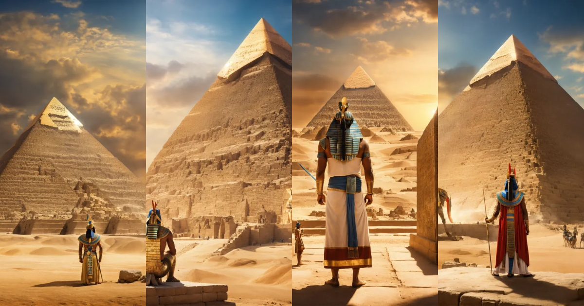 Lexica - An epic fantasy scene outdoor in ancient Egypt featuring the ...
