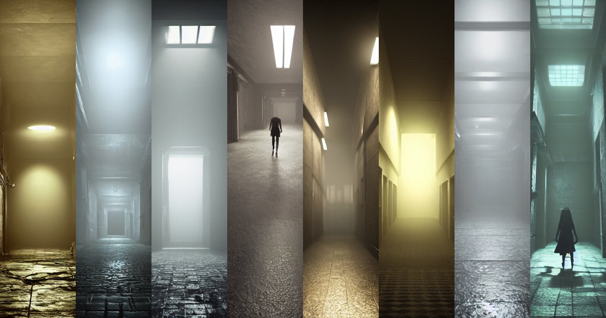Lexica - Pitch black hallways and corridors like a giant body, dark ...