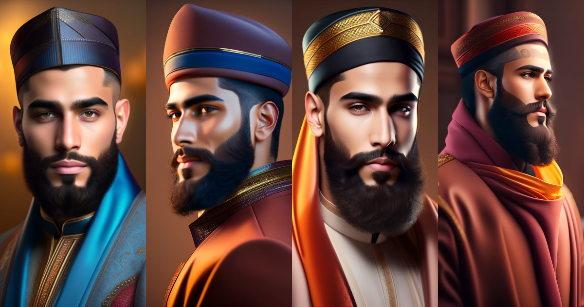 Lexica - BEAUTIFUL MAN WEARING IMAMA ,MUSLIM HAVING BEARD MAULVI ...