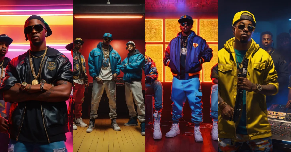 Lexica - Pop art, hyperrealist full body portrait of black rapper "lil ...