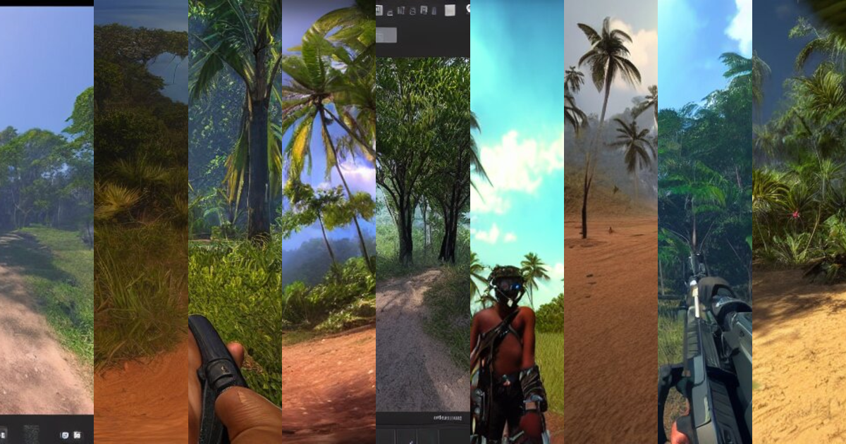 Lexica - First-Person VR gameplay POV screenshot. Walking through Papua ...