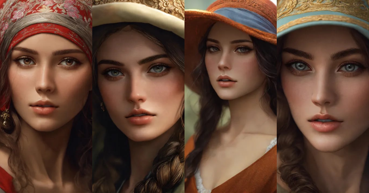 Lexica - Photorealistic, Woman with bonnet, sharp skin, ultrahigh ...