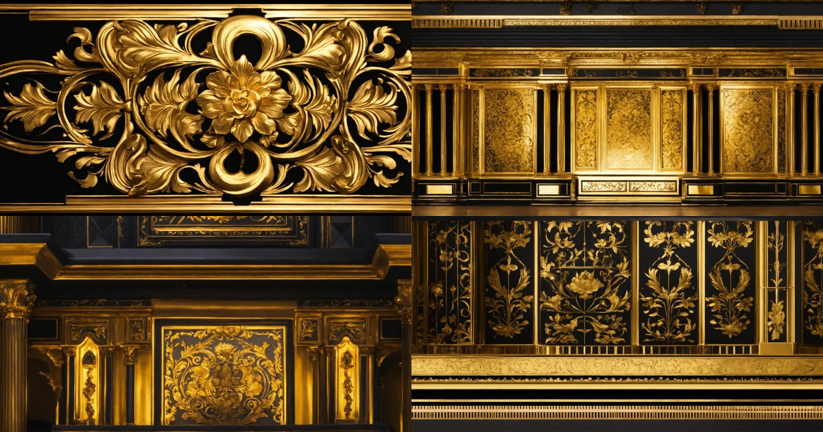 Lexica - Noble theme in black and gold color