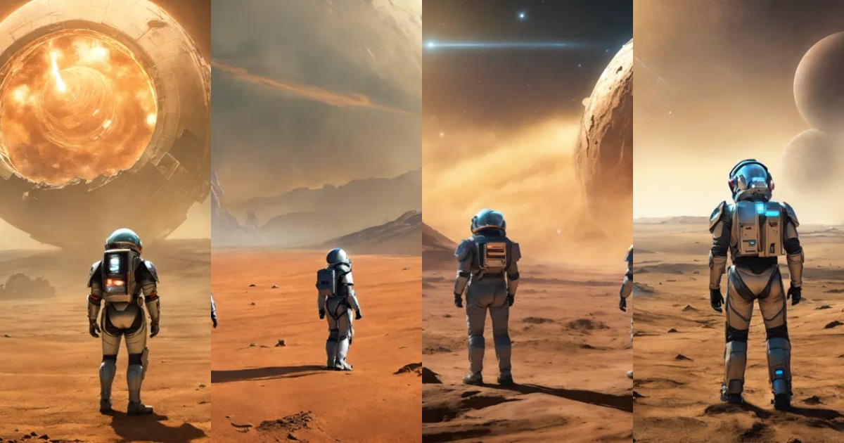 Lexica - View from the back of two strong and rugged interstellar ...