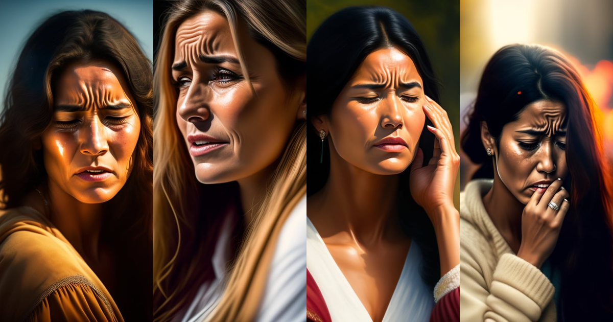 Lexica - A woman crying