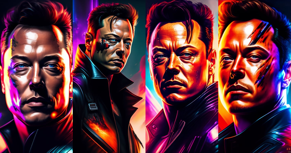 Lexica - Elon musk as the terminator character, digital illustration ...