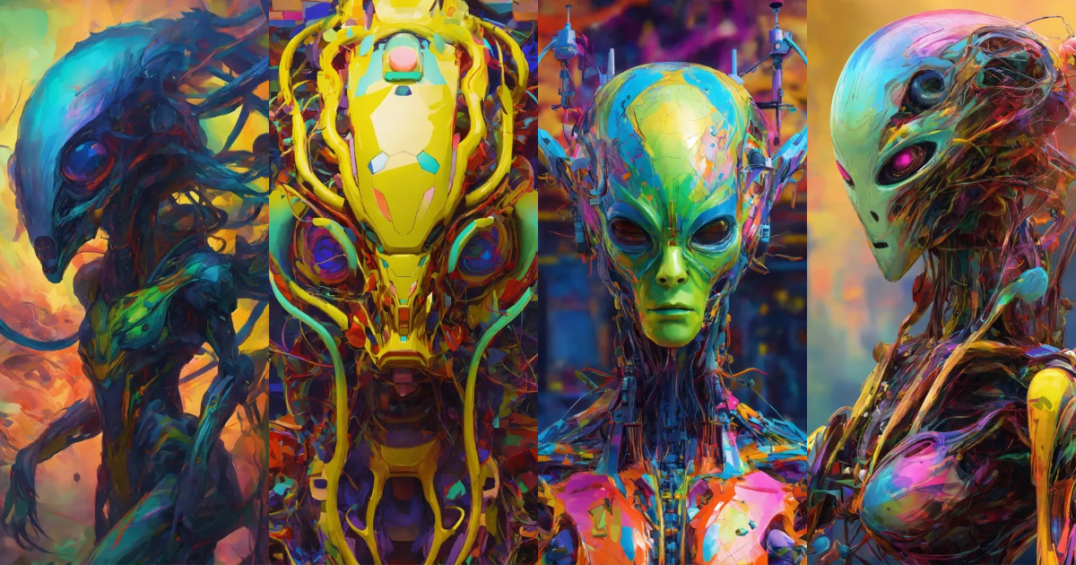 Lexica - A deconstructed alien, chaotic, organic, digital, living being ...