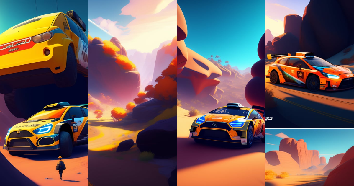 Lexica - Wrc rally car stylized, design 3 dmax vray maya pixar unreal 5 ...