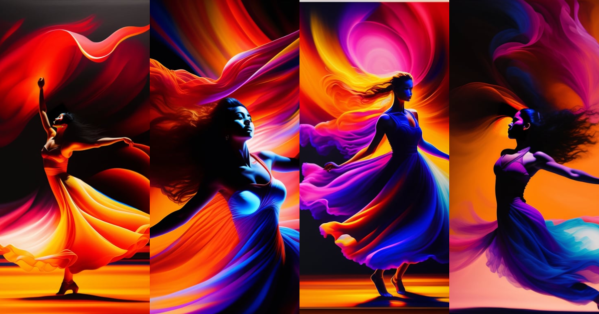 Lexica - Female dancer in movement with face in shadow, latin dance ...