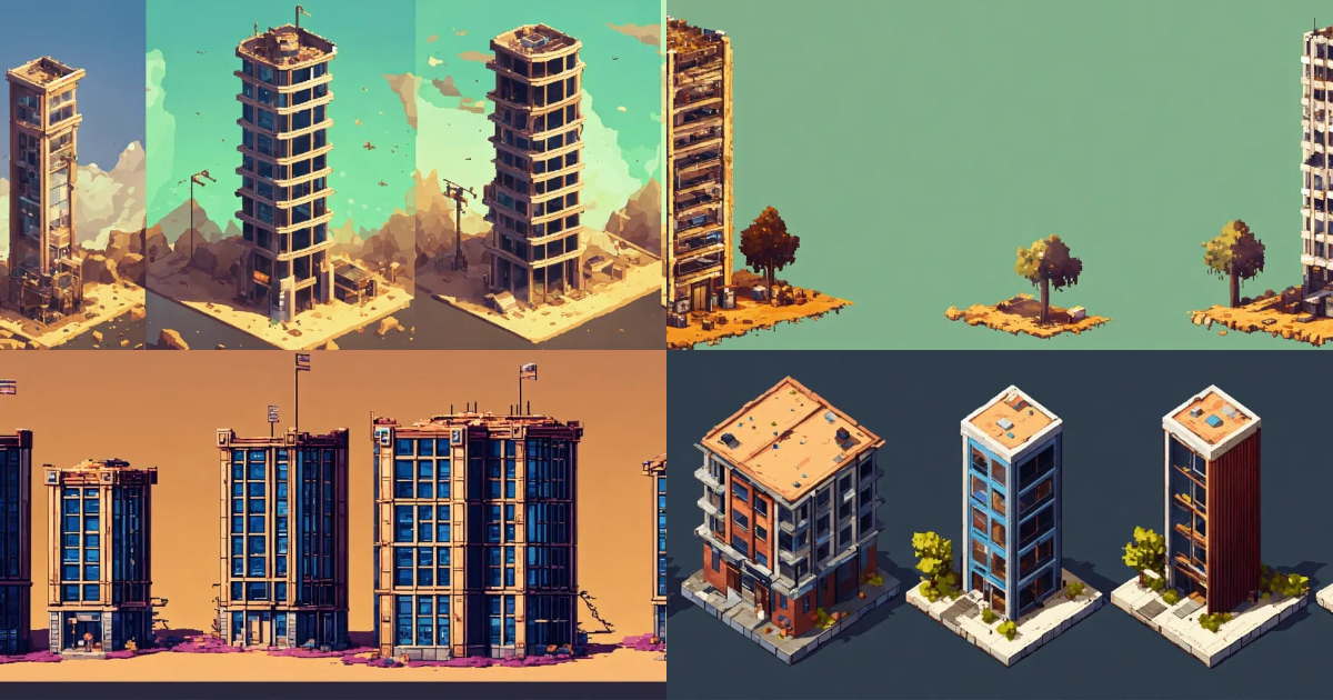 Lexica - Isometric. Upgrade evolution progression of a post-apocalyptic ...