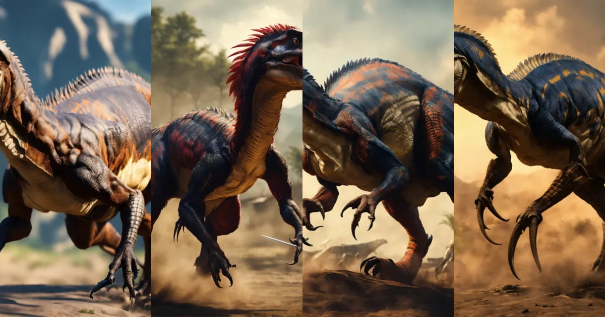 Lexica - Velociraptor samurai. battlefield. hyper realistic.