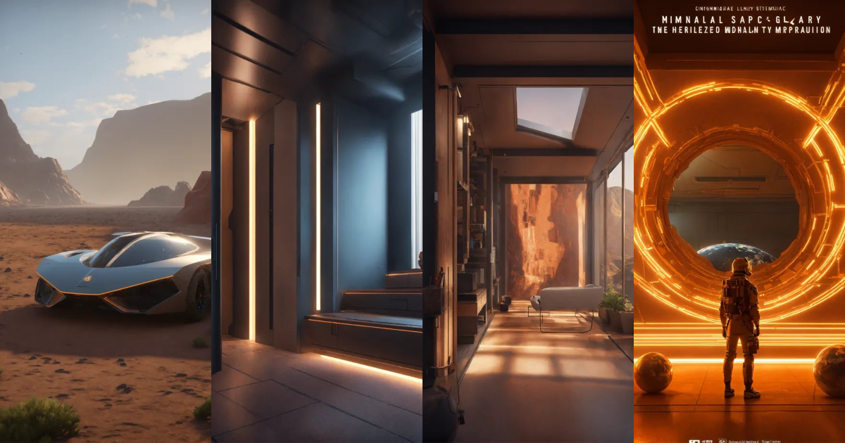 Lexica - Minimal space gallery, high details, minimalism, hyperrealism ...