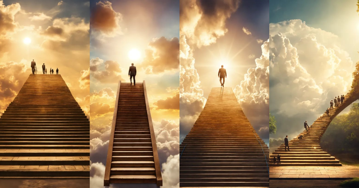 Lexica - The stage of human evolution, managers climb the ladder of ...