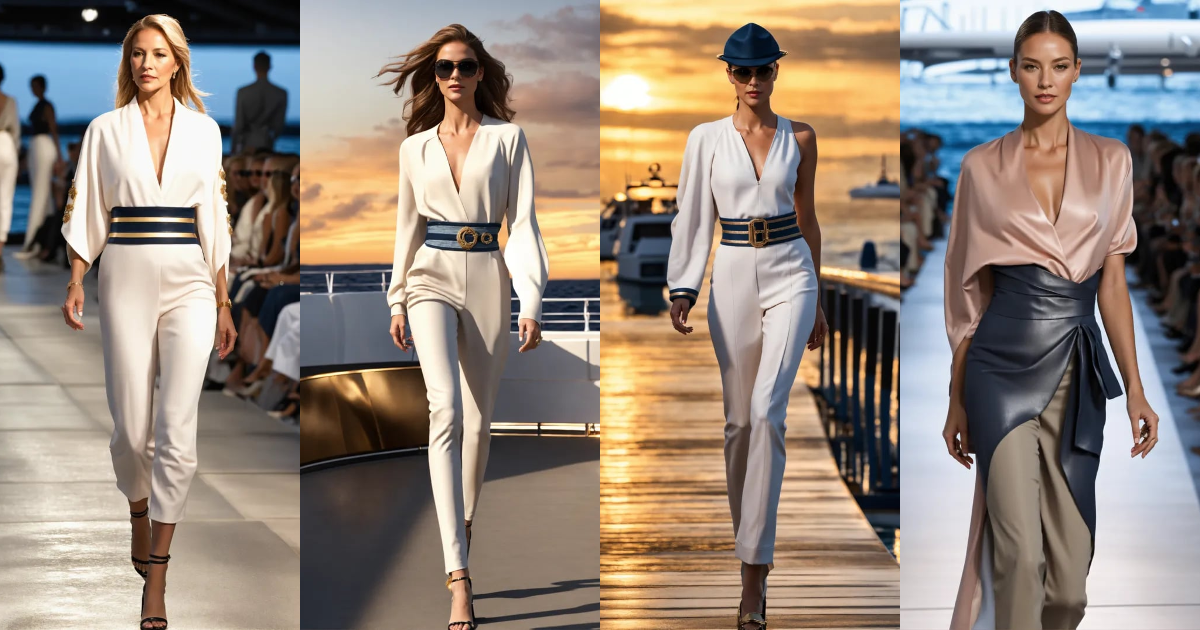 Lexica - 3d realistic photo of female captain walking runway during ...