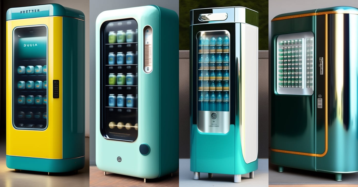 Lexica - A soviet retofuturistic aqua vending Machine designed by ...