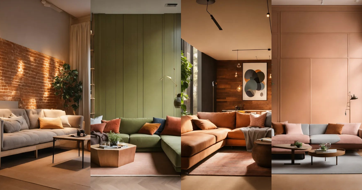 Lexica - Living room wall 45 degree angle Cozy