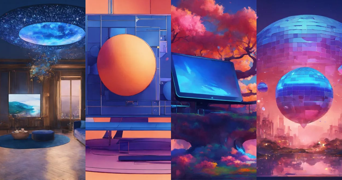 Lexica - Metaverse platform blue palette