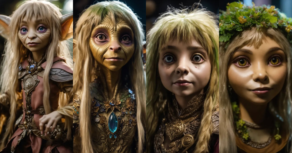 Lexica - A Gelfling furry princess full body life size from the Dark ...