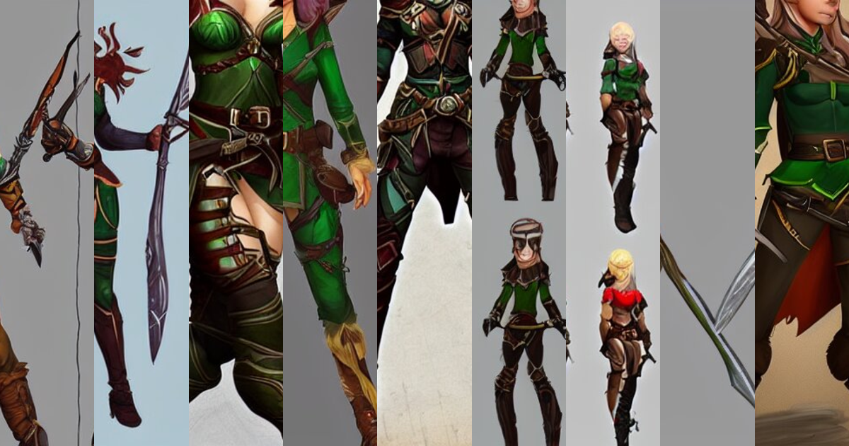 Lexica - Character outfit concept of fantasy female elf ranger, trending on artstation, in the ...