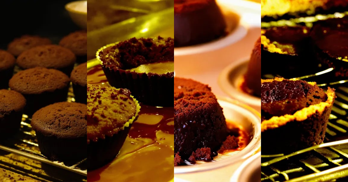 Lexica - "Once they're done baking, remove the chocolate lava cakes ...