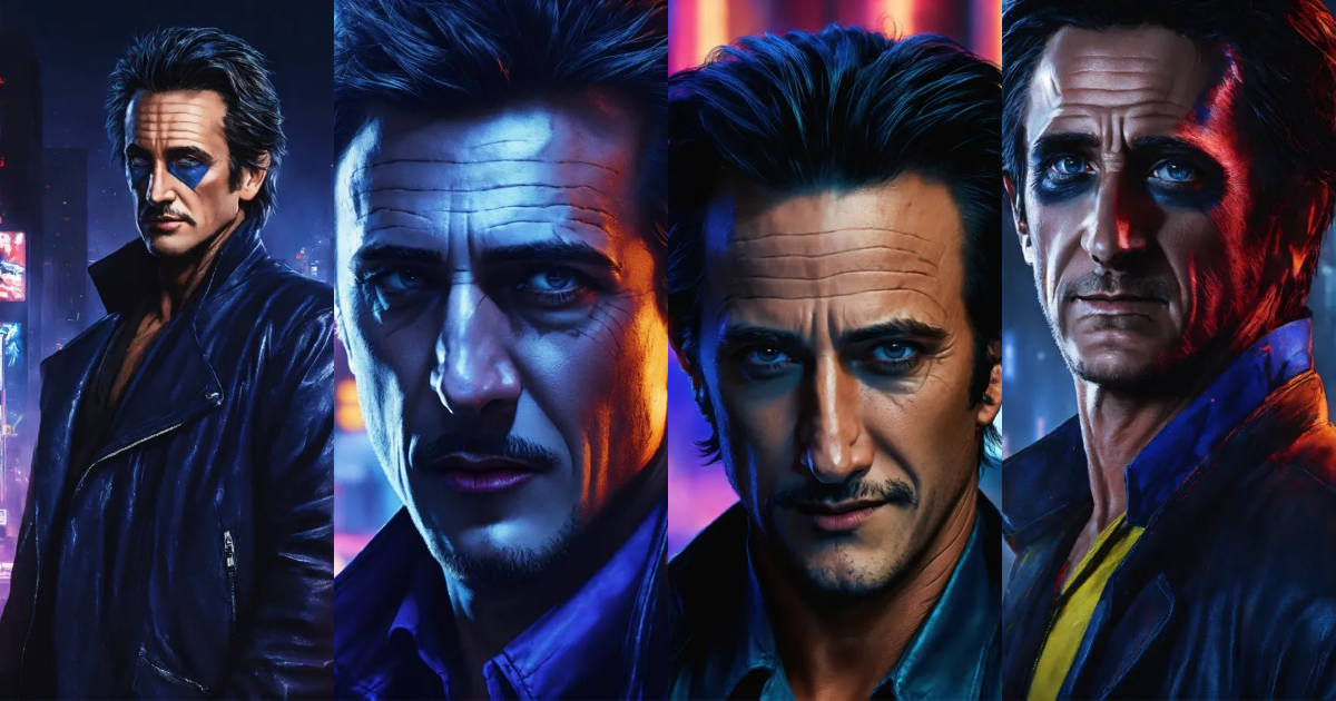 Lexica - Sean Penn Is Nightcrawler of X-Men in a cyberpunk Metropolis ...