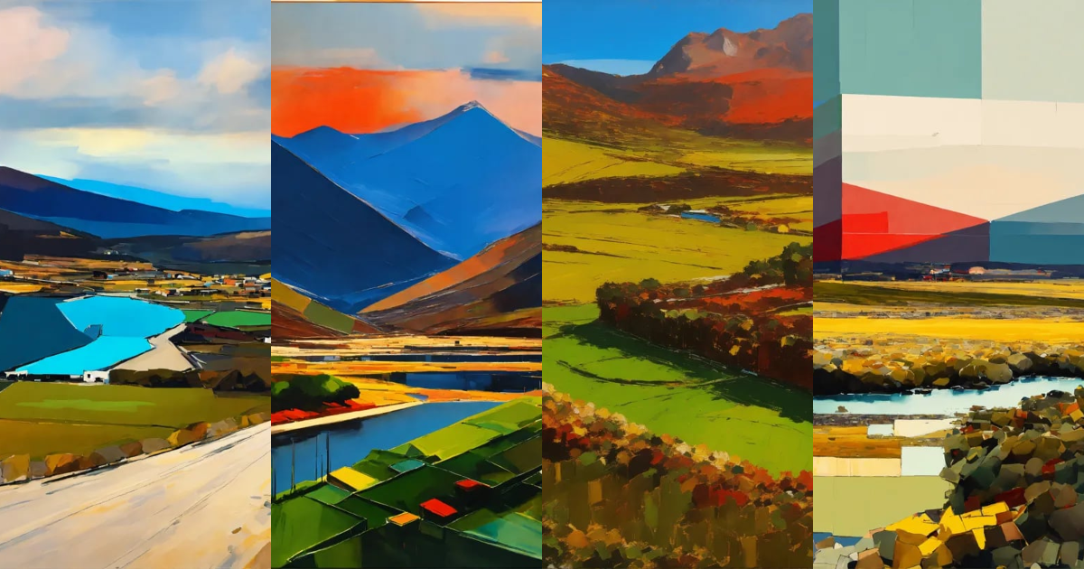 Lexica - Generation art, Refyk Anadol style, landscape, recursive art ...